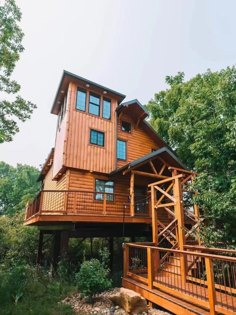 The Timber Tower Overlook—Hocking Hills, Ohio - treelofts.com